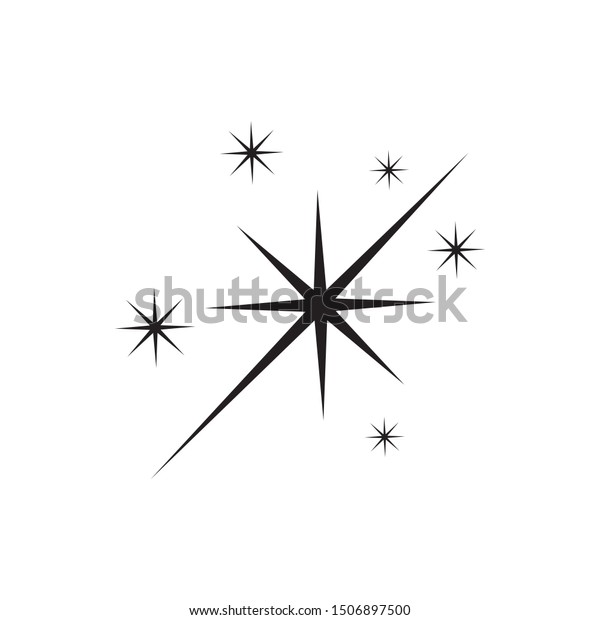 Shine Star Particle Icon Vector Trendy Stock Vector (Royalty Free ...