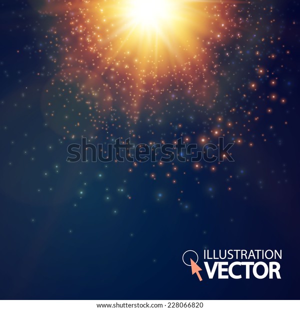 Shining Beam Bokeh Illustration Vector Illustration Stock Vector ...