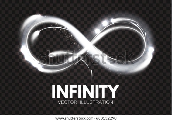 Shining Infinity Symbol Transparent Sign Vector: เวกเตอร์สต็อก (ปลอดค่า ...