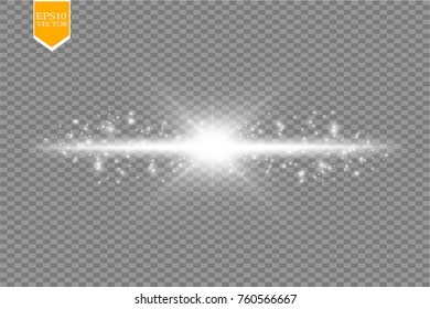 Shining Line Light Effects Isolated On Stock Vector (Royalty Free ...