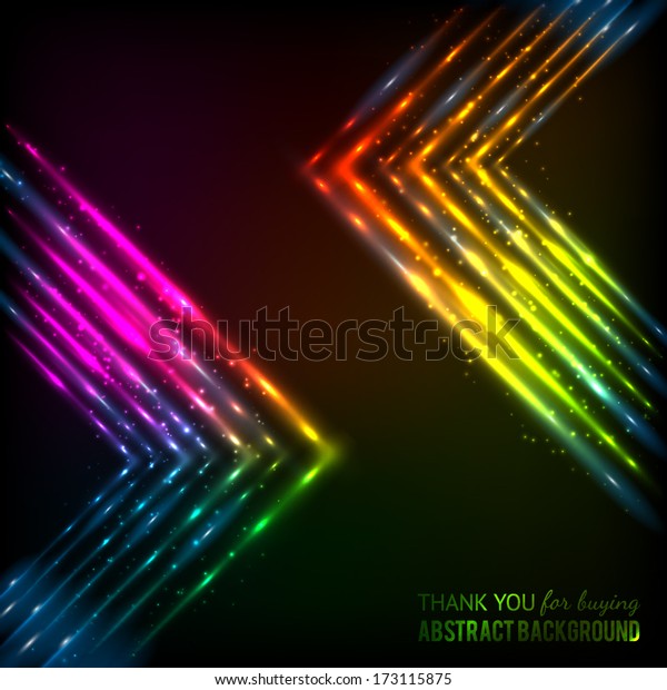 Shining Neon Corners Abstract Vector Background Stock Vector (Royalty ...