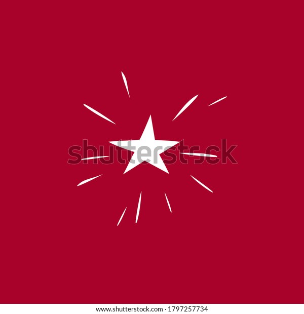Shining Star Christmas Element New Years Stock Vector (Royalty Free ...