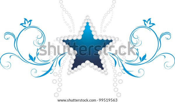 Shining Star Decorative Symbol Vector Stock Vector (Royalty Free ...