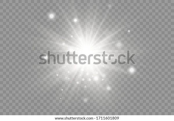 Shining Star Isolated On Transparent Background Stock Vector (Royalty ...