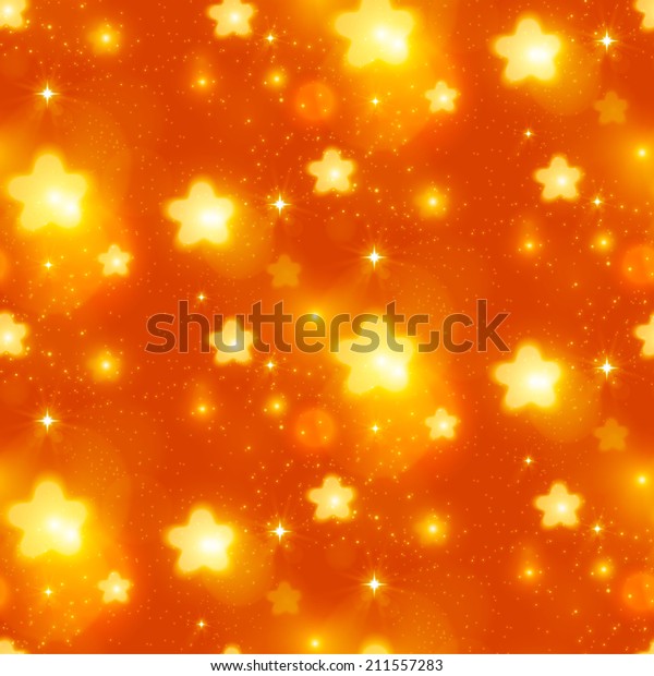 Shining Stars Seamless Pattern Vector Illustration Stock Vector ...