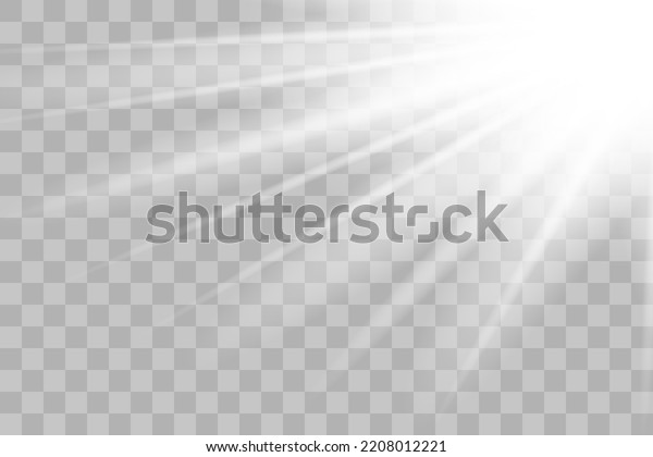 Shining Sun Glare Rays Lens Flare Stock Vector (Royalty Free ...