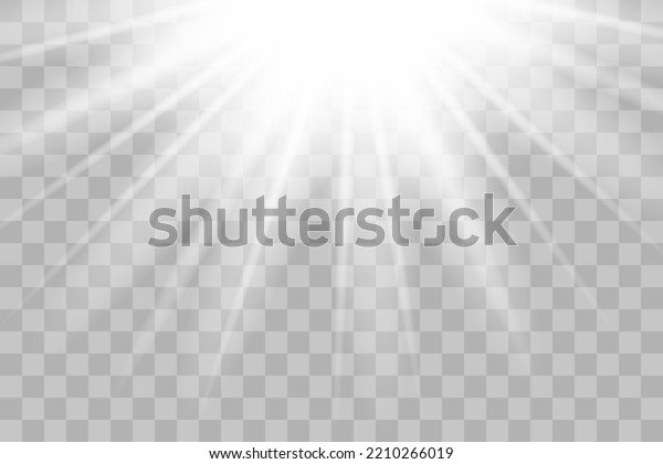 Shining Sun Glare Rays Lens Flare Stock Vector (Royalty Free ...