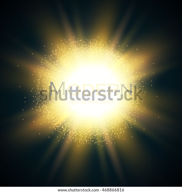 Shining Sun Transparent Vector Illustration Stock Vector (Royalty Free ...