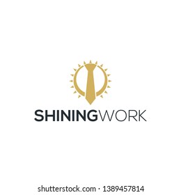 Shining Your Work Logo Design Stock Vector (Royalty Free) 1389457814 ...