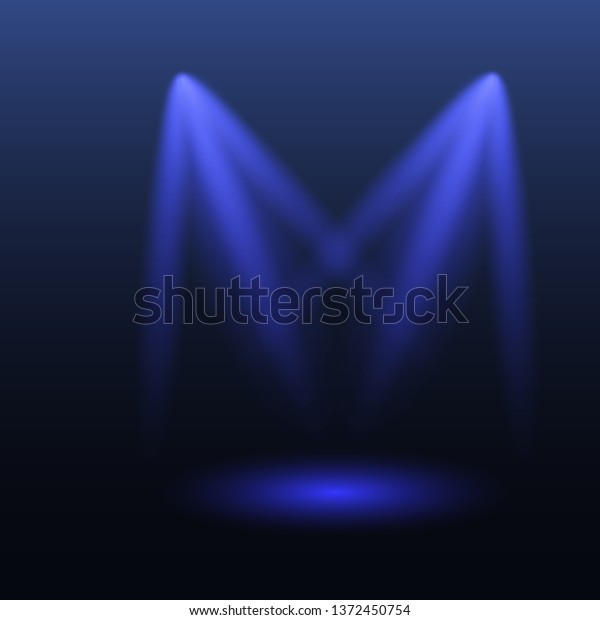 Shiny Background Spotlight Bright Lighting Spotlights Stock Vector ...