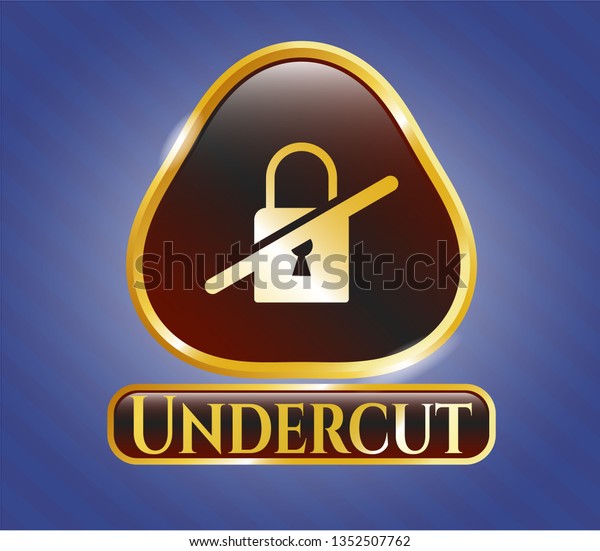 Shiny Badge Inaccessible Icon Undercut Text Stock Vector (Royalty Free ...