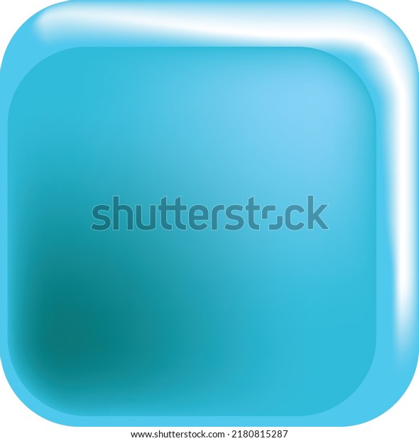 Shiny Blue Rectangle Reflecting Light On Stock Vector (Royalty Free ...