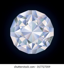 Shiny Bright Diamond Vector: vector de stock (libre de regalías ...