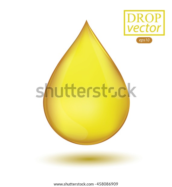 Shiny Drop Isolated On White Background Stock Vector (Royalty Free ...