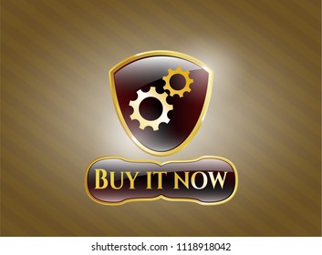 Shiny Emblem Gear Team Work Icon Stock Vector (Royalty Free) 1118918042 ...