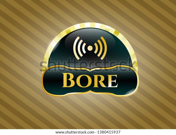 Shiny Emblem Signal Icon Bore Text Stock Vector (Royalty Free ...