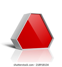 Shiny Gloss Red Vector Banner Eps Stock Vector (Royalty Free) 218918134 ...