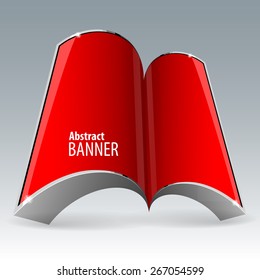 Shiny Gloss Red Vector Banner Eps Stock Vector (Royalty Free) 247359256 ...