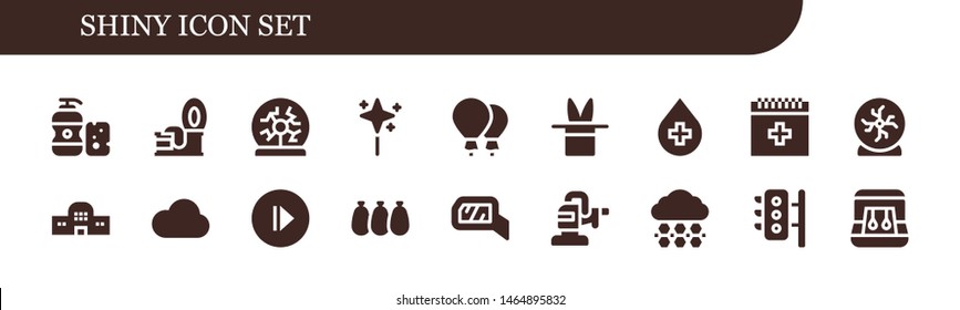 Shiny Icon Set 18 Filled Shiny Stock Vector (Royalty Free) 1464895832 ...