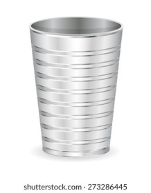 Shiny Metallic Bucket Vector Stock Vector (Royalty Free) 273286445 ...