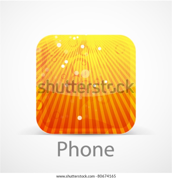 Shiny Phone Icons Stock Vector (Royalty Free) 80674165 | Shutterstock