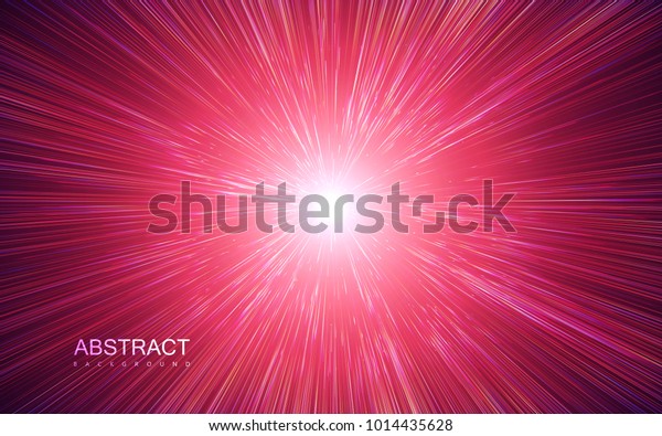 Shiny radial burst with linear particles. Vector absrtact illustration ...