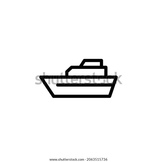 Ship Ferry Icon Vector Illustration Symbol Stock Vector (Royalty Free ...