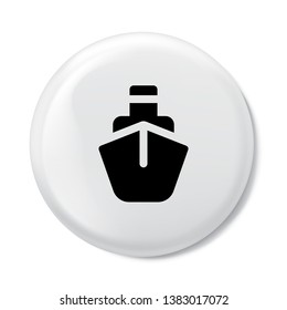 Ship Floating Boat Symbol Line Black Stock Vector (Royalty Free ...