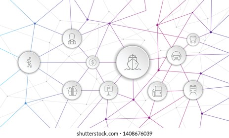 Ship Icon Web Set Stock Vector (Royalty Free) 1408676039 | Shutterstock