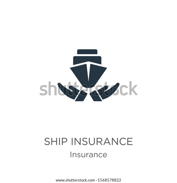 Ship Insurance Icon Vector Trendy Flat Stock Vector (Royalty Free ...