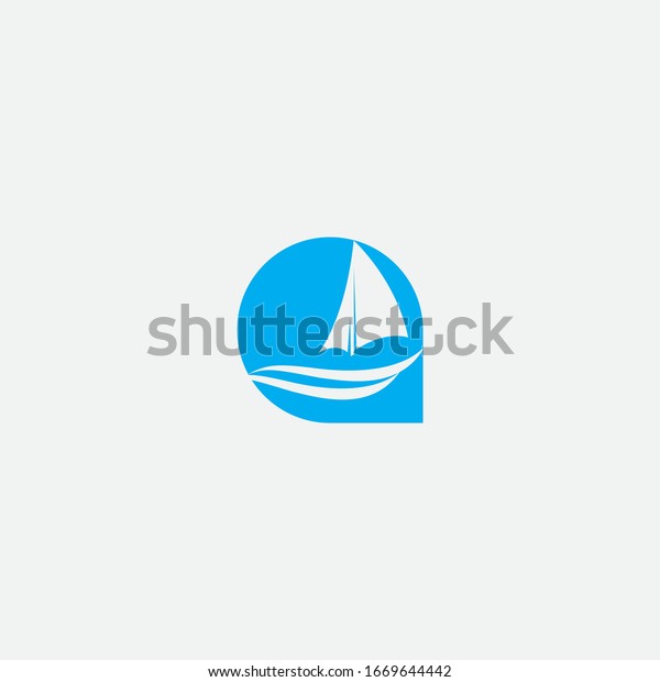 diseño del logotipo del buque y signo creativo