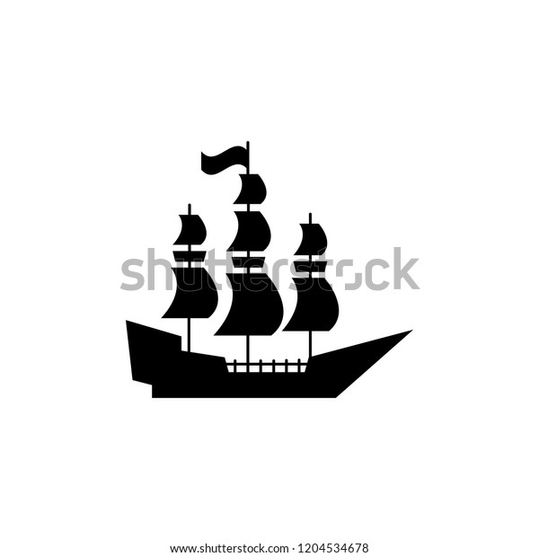 Ship Prow Argos Icon Pirate Stock Vector (Royalty Free) 1204534678 ...
