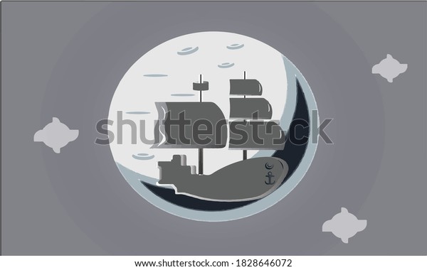 Ship Tanker Shipping Logo Vector Stock Vector (Royalty Free) 1828646072 ...