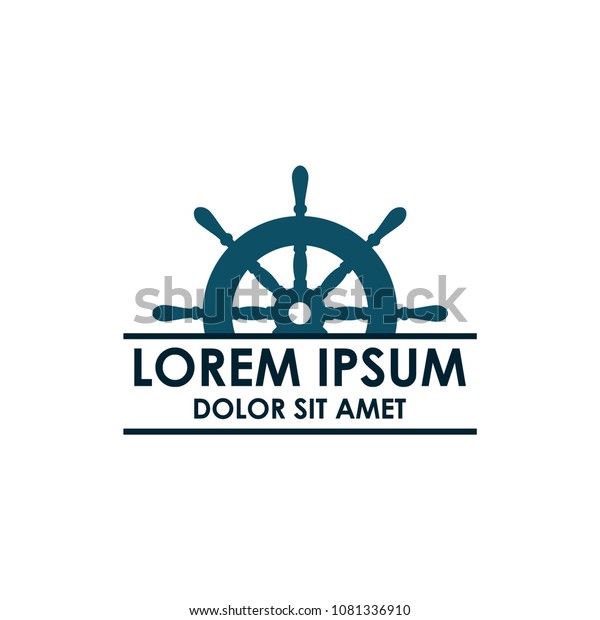 Ship Wheel Icon Vector Logo Template Stock Vector (Royalty Free ... Ship Wheel Icon Vector Logo Template Stock Vector (Royalty Free ...