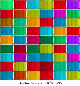 Shipment Containers Background Abstract Art Stock Vector (Royalty Free ...