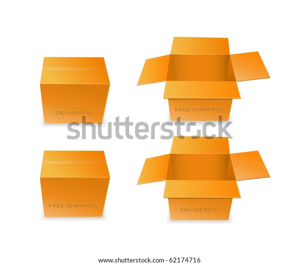 Shipping Container Icon Set Isolated On 库存矢量图（免版税）62174716 | Shutterstock