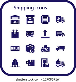 Delivery Shipping Logistics Glyph Icons Vectors Stock Vector (Royalty ...