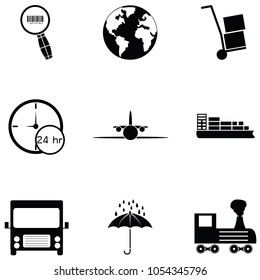 Shipping Icon Set Stock Vector (Royalty Free) 1054345796 | Shutterstock