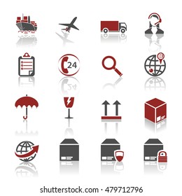 Shipping Logistics Icons Isolated Stock Vector (Royalty Free) 479712796 ...