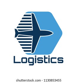Shipping Logistics Logo Vector Illustration: เวกเตอร์สต็อก (ปลอดค่า ...