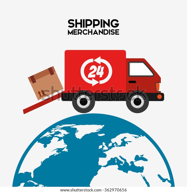 Shipping Logistics Merchandise Design Stock Vector (Royalty Free ...