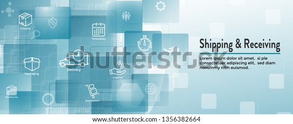 Shipping Receiving Icon Set W Boxes Stock Vector (Royalty Free ...