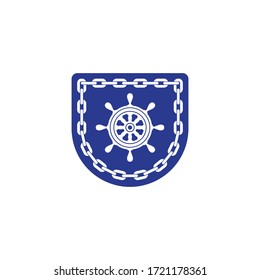 Shipping Shipyard Vector Logo Design Stock Vector (Royalty Free ...