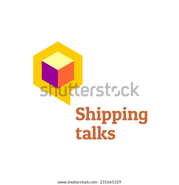 Shipping Talks Forum Boards Logo Template Stock Vector (Royalty Free ...