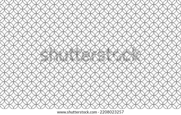 Shippoumon Circle Wedge Pattern Traditional Japanese Stock Vector ...