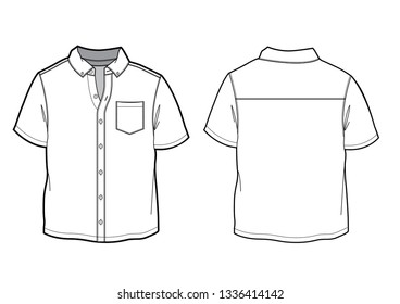 Shirt Men Vector Stock Vector (Royalty Free) 1336414142 | Shutterstock