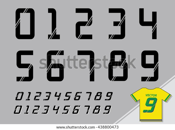 Shirt Number Stock Vector (Royalty Free) 438800473