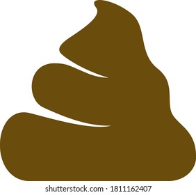 Shit Icon On White Background Isolated Stock Vector (Royalty Free ...
