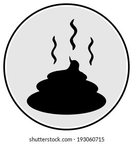 Shit Icon On White Background Stock Vector (Royalty Free) 193060715 ...
