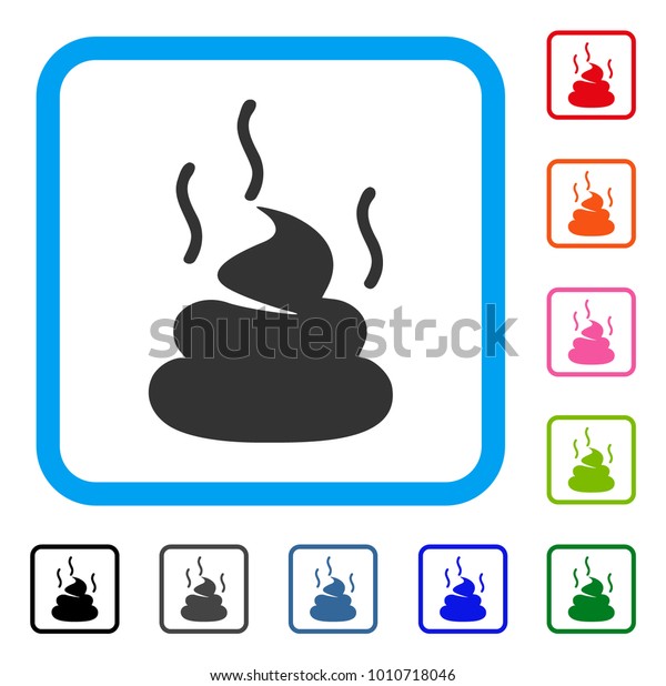 Shit Smell Icon Flat Grey Pictogram Stock Vector (Royalty Free ...